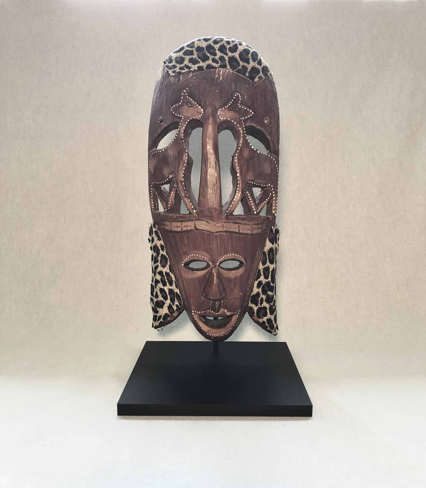 artifact display stands for masks, minerals, gun, knives, artifacts